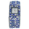 MSHMAB Marilyn - Silver/Blue Stainless Steel Bracelet Watch by Manoush ...
