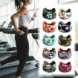 harmtty Women Bandana Fashion Print Wide Stretchy Sweat Absorption ...