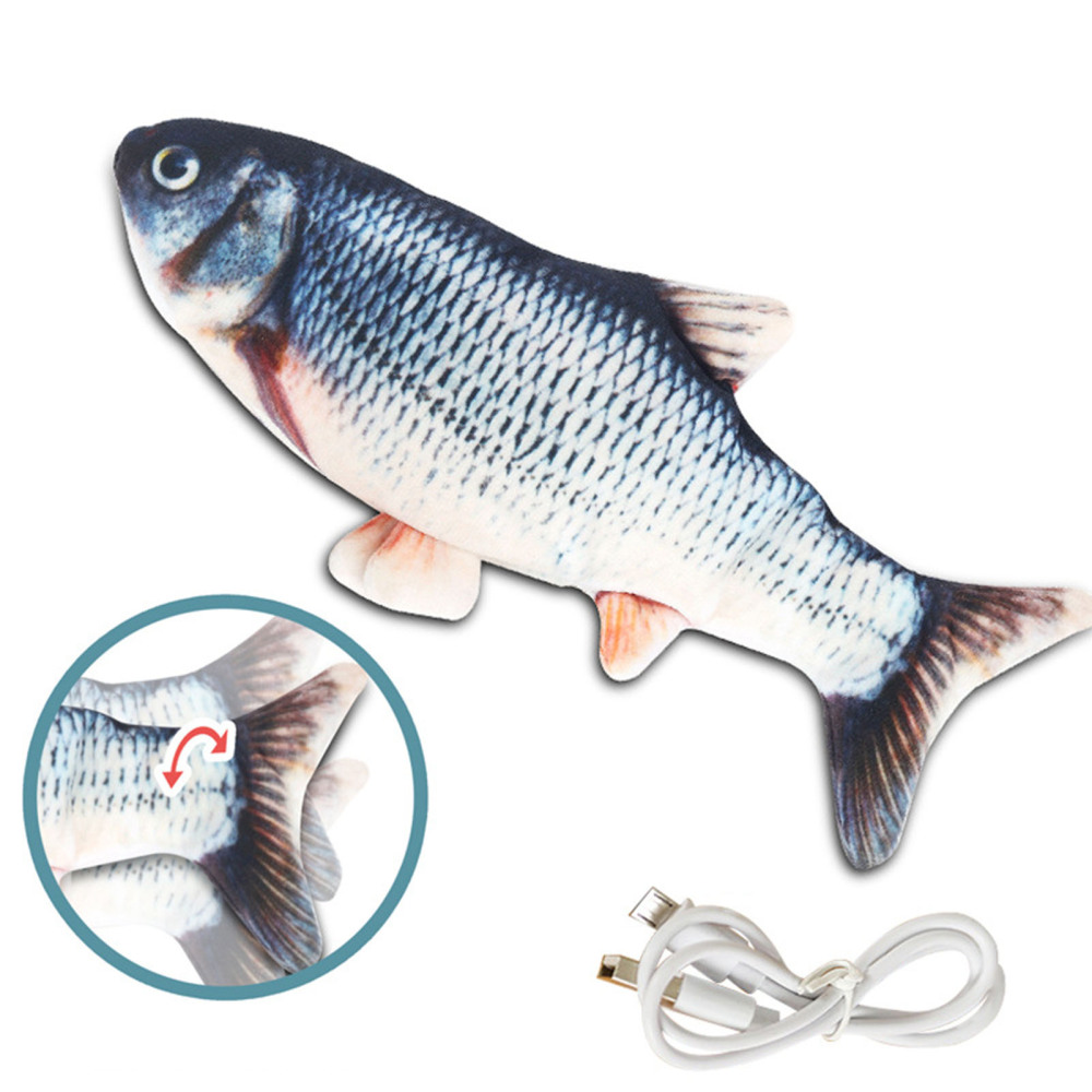 Electric Artificial Fish Toy Realistic Looking Fish Interactive Toy for ...