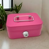 Cash Box with Lock Coin Box Money Saving Box Case Lockable Storage Box ...