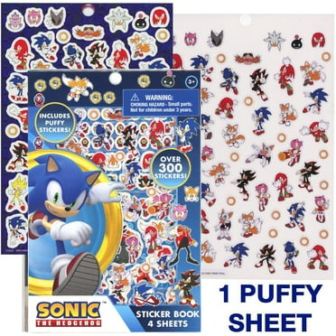 Sonic the Hedge Hog Stickers for Kids: 14-Sheet Craft Art Stationery ...