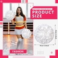 Cheerleading Poms 20 Pcs Straight Handle Style- Cheerleading Handheld ...