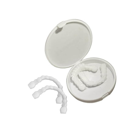 Resin Teeth Dental Fake Teeth teeth covers fake Smiling Veneers Upper ...