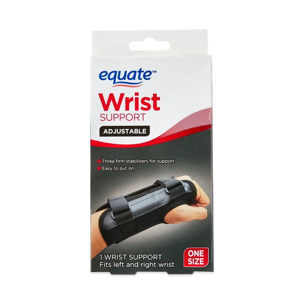 Equate Adjustable Wrist Support, Black, One Size - Walmart.com
