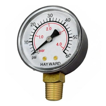 Hayward ECX271261 Pressure Gauge with Adjustable Dial for Pool Filters ...