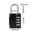 LHNFT Combination Lock Waterproof 4 Digit Padlocks with Combination ...