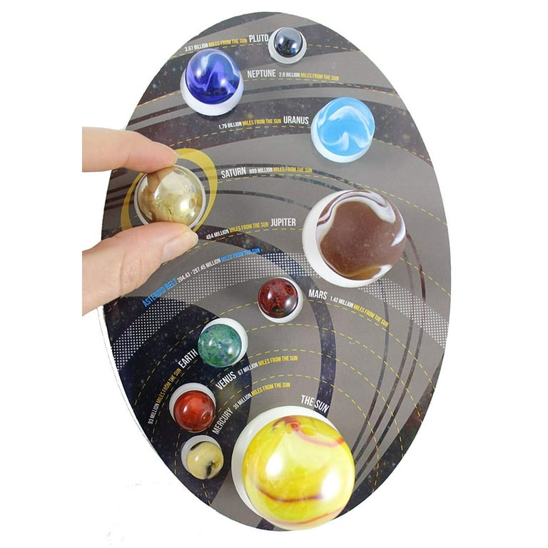 Scale Solar System Marbles
