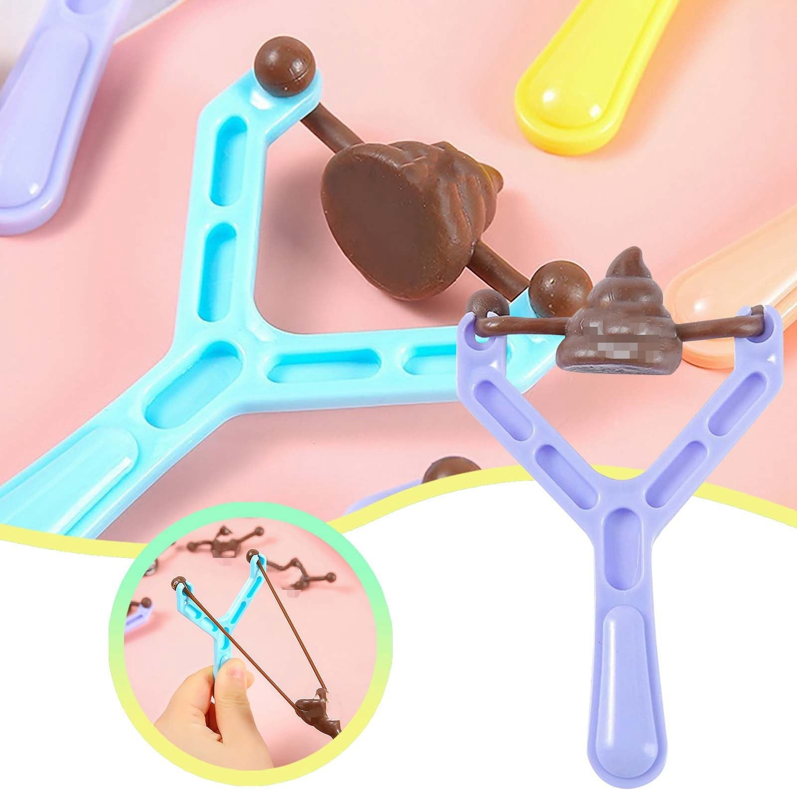 Divertido juguete de broma caca catapulta hilarante caca juego de disparos para el estrés y la ...