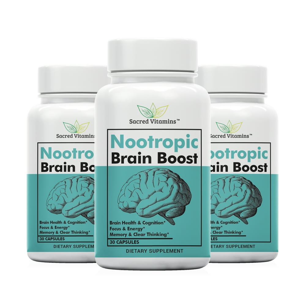 Premium Brain Booster Nootropic for Energy, Focus, Cognition, Memory ...