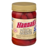 Hannah's 16oz Red Hot Pickled Sausage, Ready To Eat, MSG Free, Shelf ...