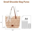 SHILINLANG Small Shoulder Bag with Lace Ribbon for Women- Ladies Beach ...