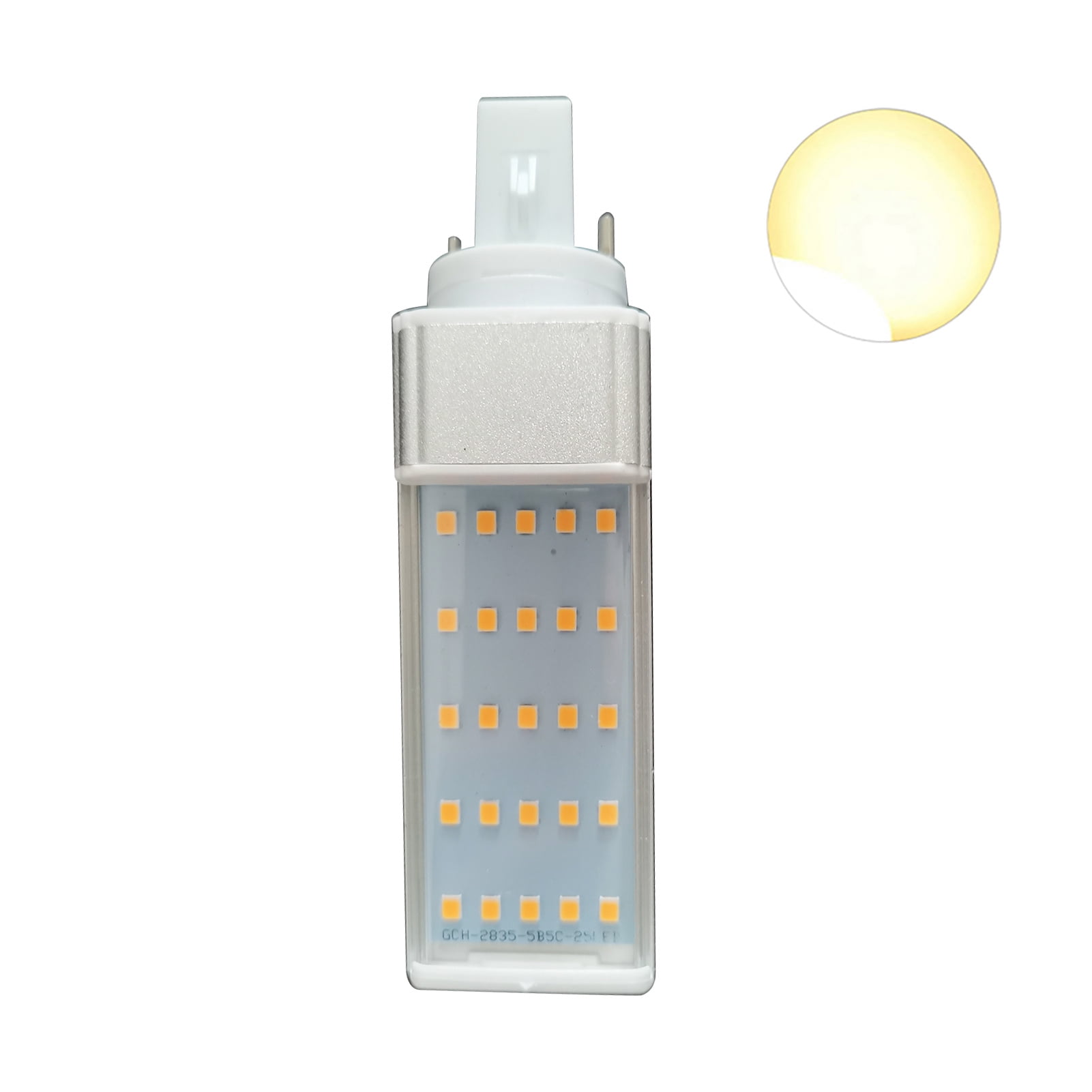 Hloma 5/9/7W E27/G24/G23 2700/6500K 2835 Horizontal Plug Lamp LED Corn ...