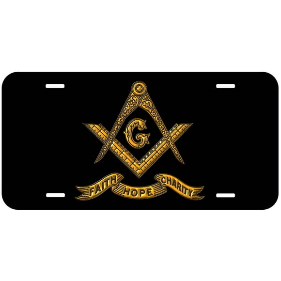 Masonic License Plate