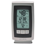 AcuRite Indoor & Outdoor Digital Thermometer with Intelli-Time Clock ...