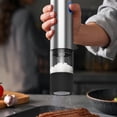 Rechargeable Electric Pepper Salt Grinder Adjustable Coarseness For ...