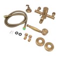 Brass Bathroom Shower European Antique Simple Wall Mount Handheld