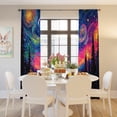 Abstract Starry Sky Sheer Curtains for Living Room Bedroom, Path Forest ...