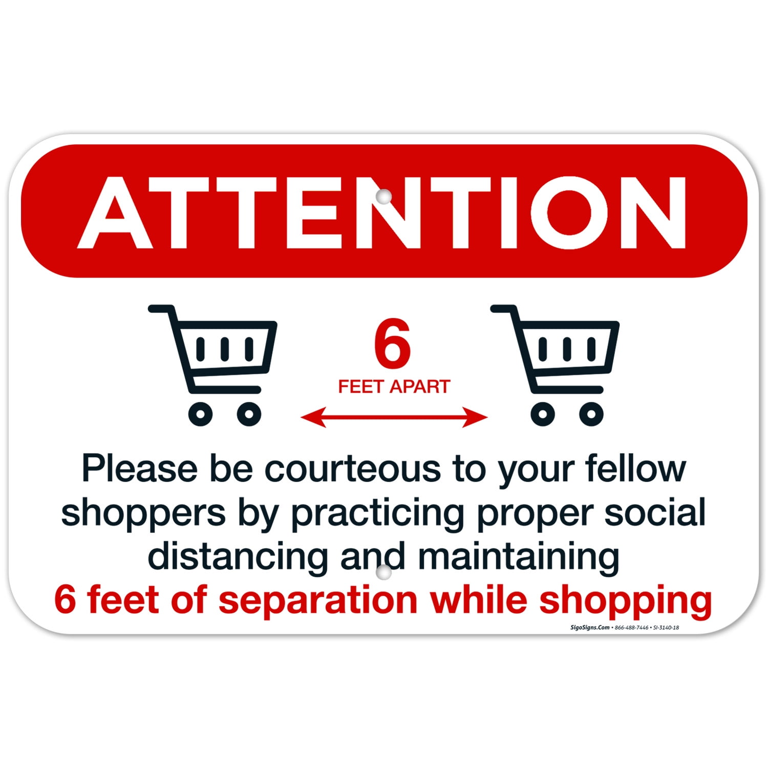 Social Distancing Sign, Please Maintain Social Distancing While ...