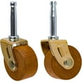 Walmart Hardwood Furniture Casters/Wheels with Sockets, 1 5/8" Dia, 5/ ...