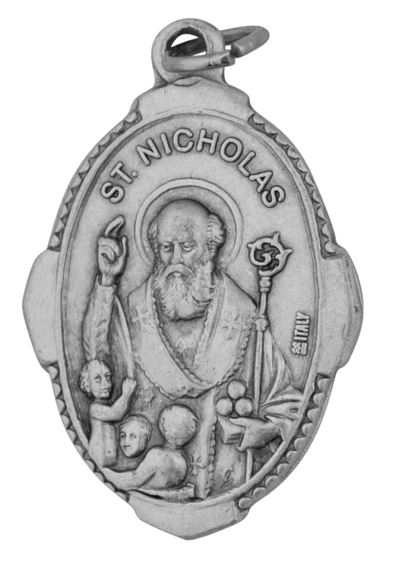 Traditional Saint Medal (Saint Nicholas) - Walmart.com