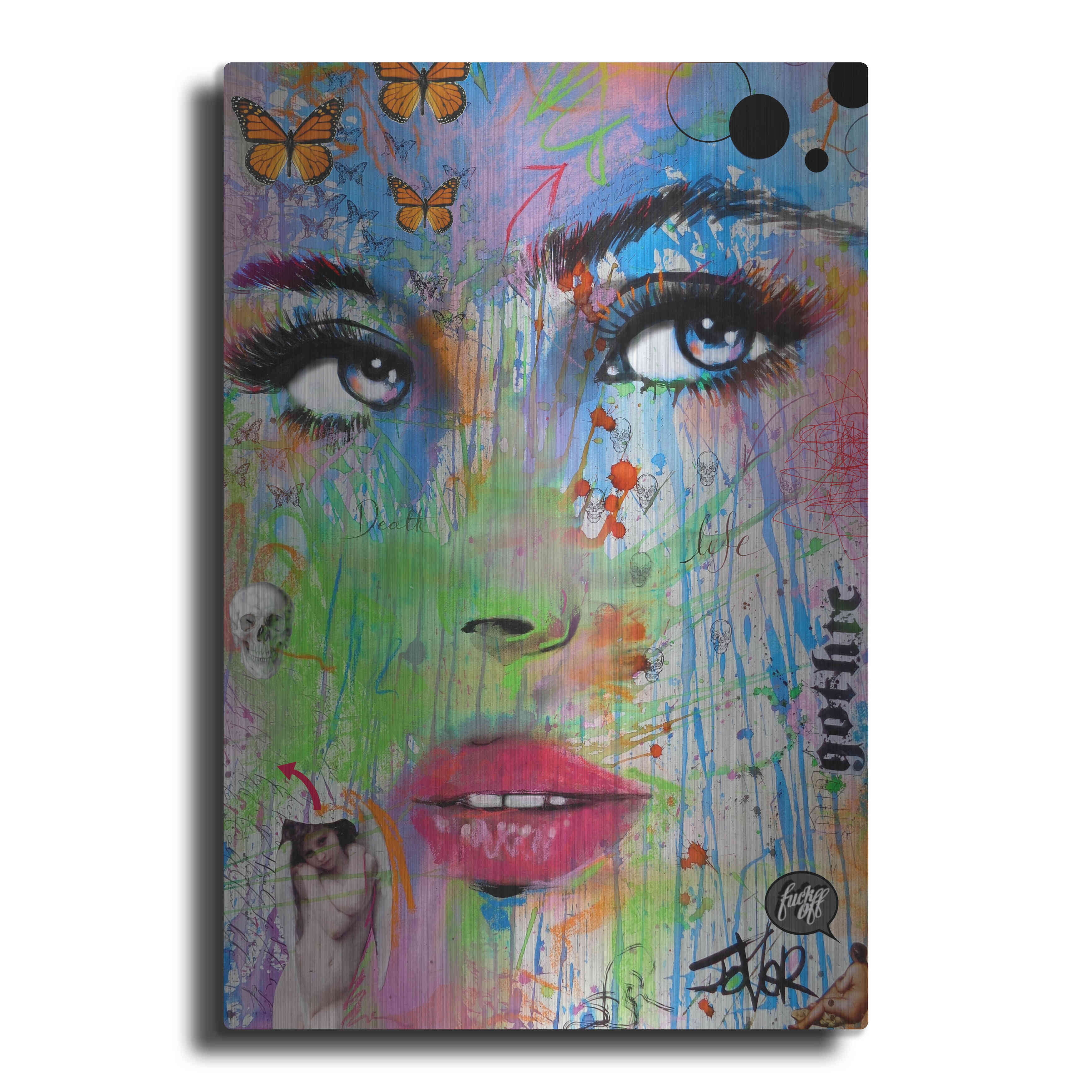 Luxe Metal Art 'Gothic' by Loui Jover, Metal Wall Art, 16"x24 ...