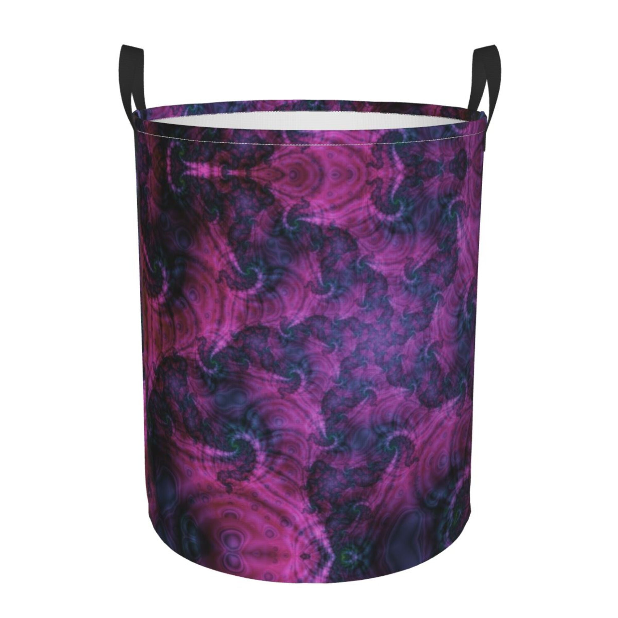 ZICANCN Fractal Abstract Purple Laundry Basket Organizer - Dirty ...