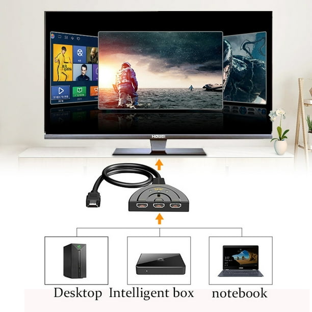 HD Multimedia Interface Switcher,Mini 3 Port HD Mini Port HD Multimedia ...