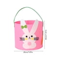 10 Pack Blanket Easter Basket Cartoons Bunny Egg Bucket Diy Gift Bag ...