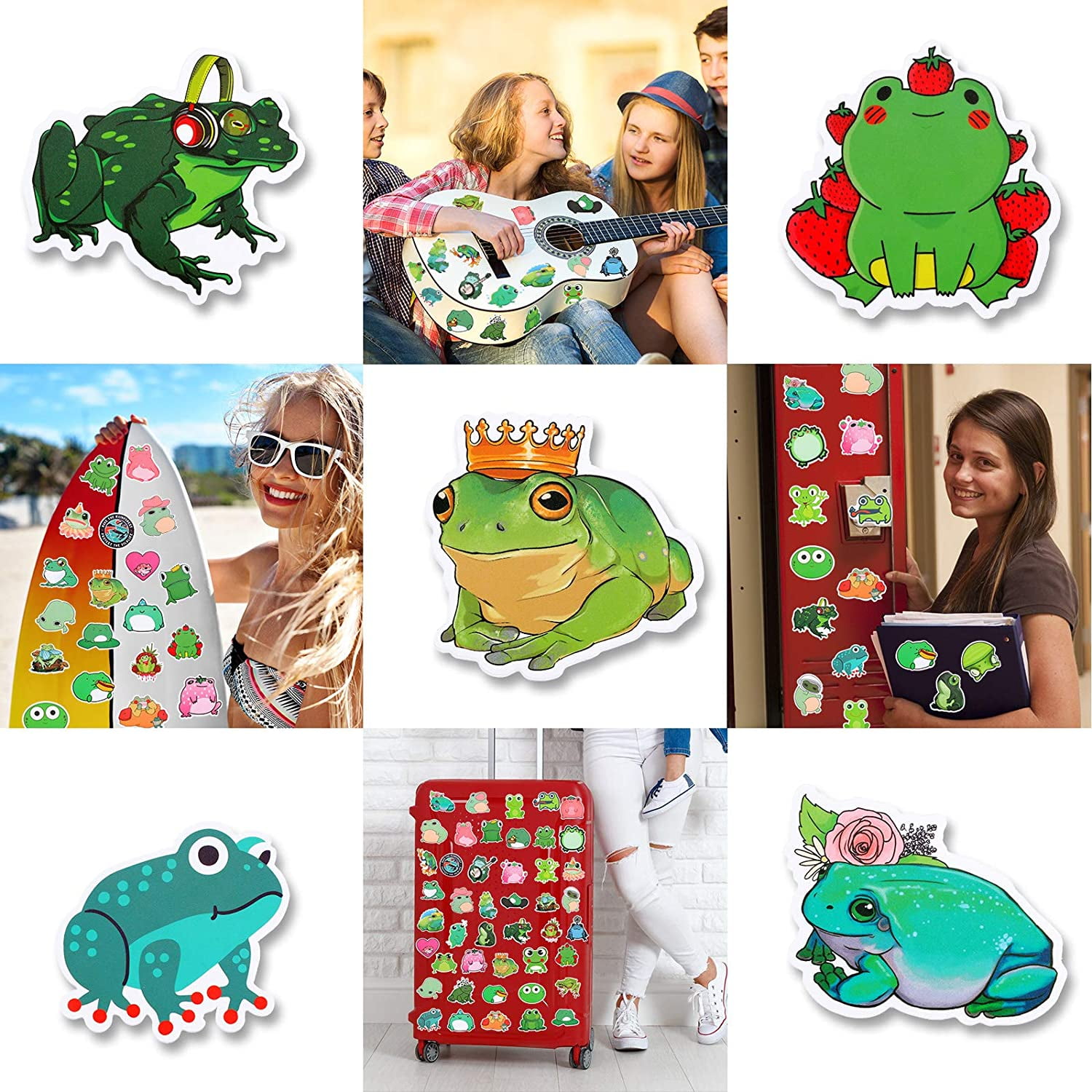 Laptop Electronics & Accessories Frog Laptop Decal Weatherproof Semi ...