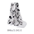 Black White Rose Print Satin Scarf – 90x90 cm Women‘s Lightweight Neck ...