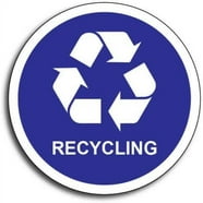 5in x 5in Recycle Sticker - Walmart.com