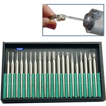 TSV 10pcs Dremel-Compatible Carbide Burrs, Tungsten Steel Rotary Bits ...
