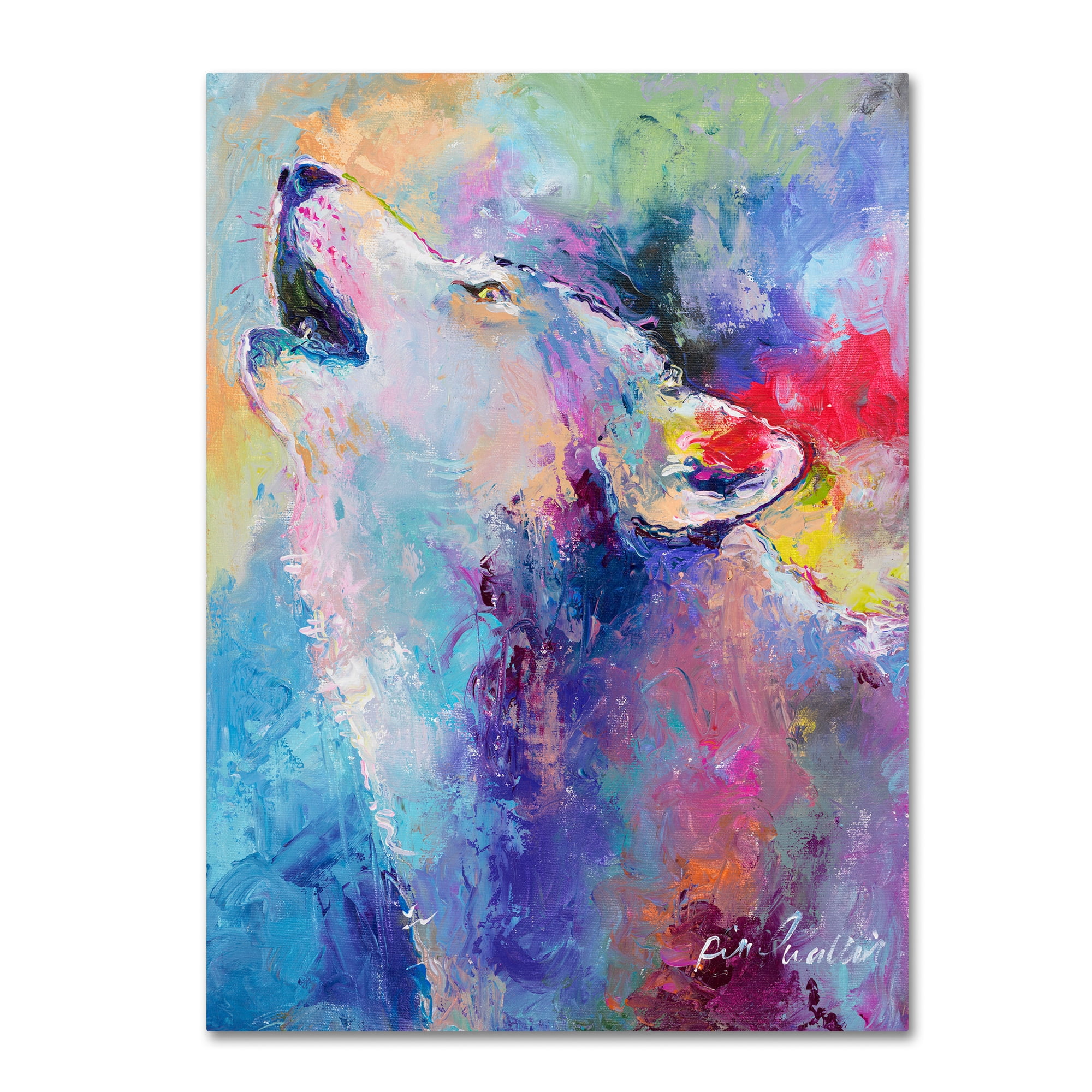Trademark Fine Art 'Wolf' Canvas Art by Richard Wallich - Walmart.com