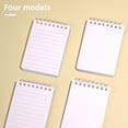 Soft Coil Binding Notebook 128 Pages Waterproof PP Cover Pocket Size ...