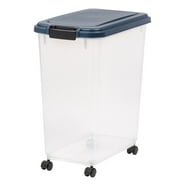 Buddeez Roll Away Dog/Cat Food Storage (Holds Up to 50 lbs.) with ...