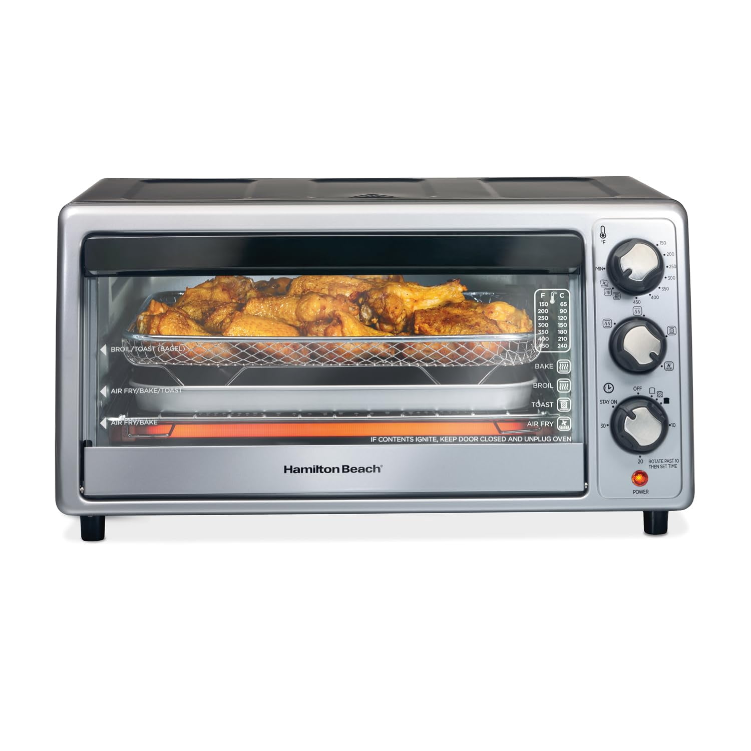 Hamilton Beach Horno tostador Sure-Crisp con freidor con aire | Walmart ...