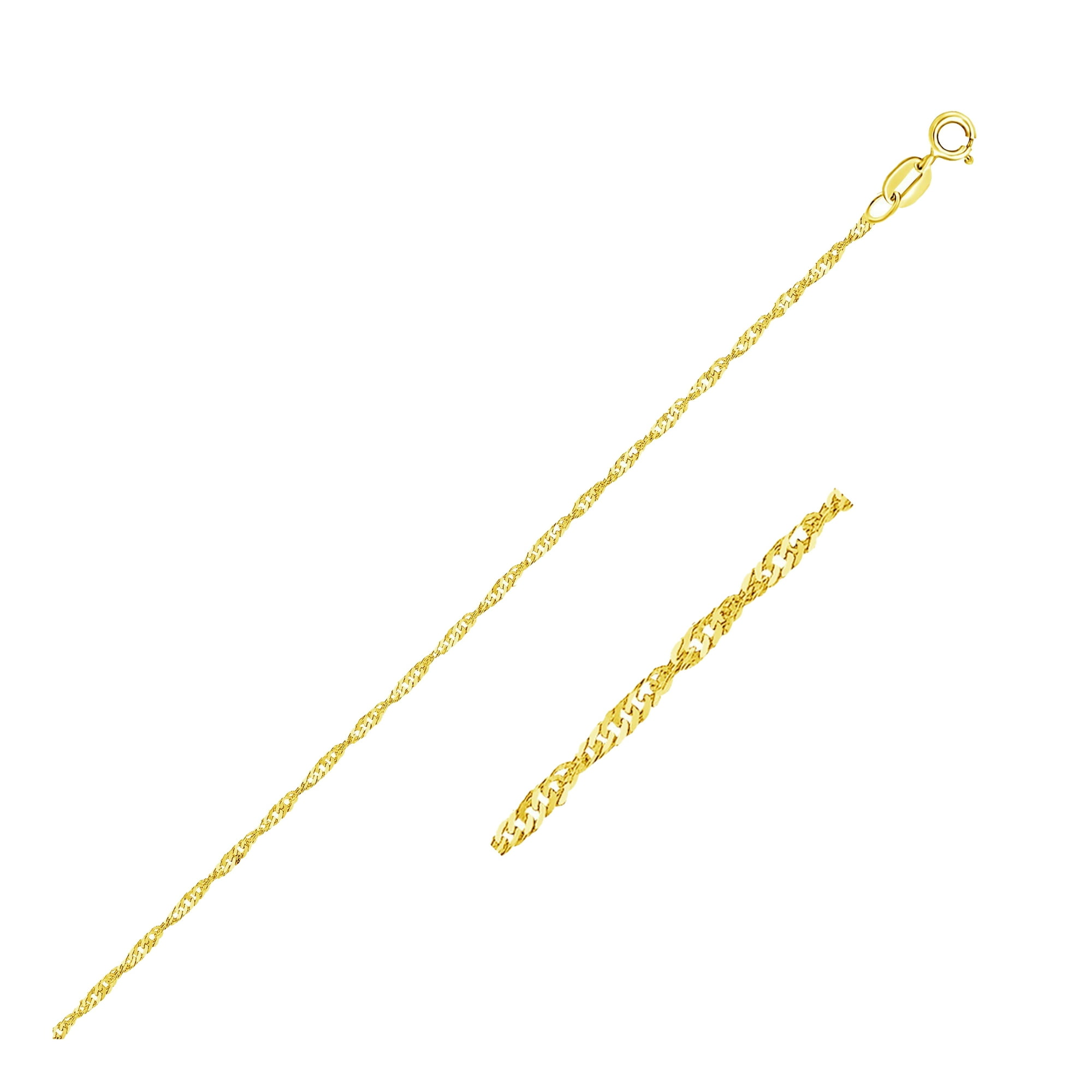 Click here for Zawadee 10k Yellow Gold Singapore Bracelet 1.5mm 7... prices