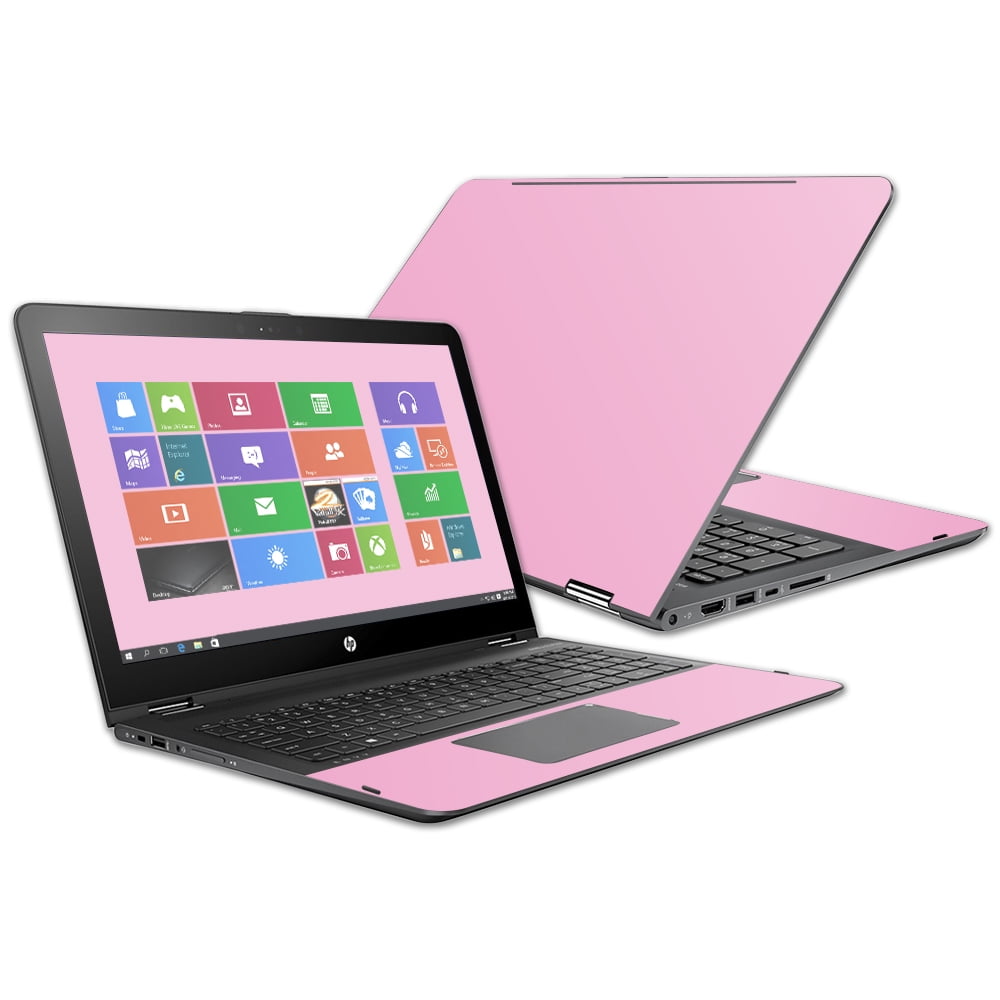Skin Decal Wrap Compatible With HP Envy x360 15z 15" (2016) Solid Pink ...