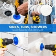 7 Pack Drill Brush Set for Deep Cleaning, Scratch Resistant, Bathroom ...
