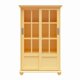 Ameriwood Home Aaron Lane Bookcase with Sliding Glass Doors, Golden ...