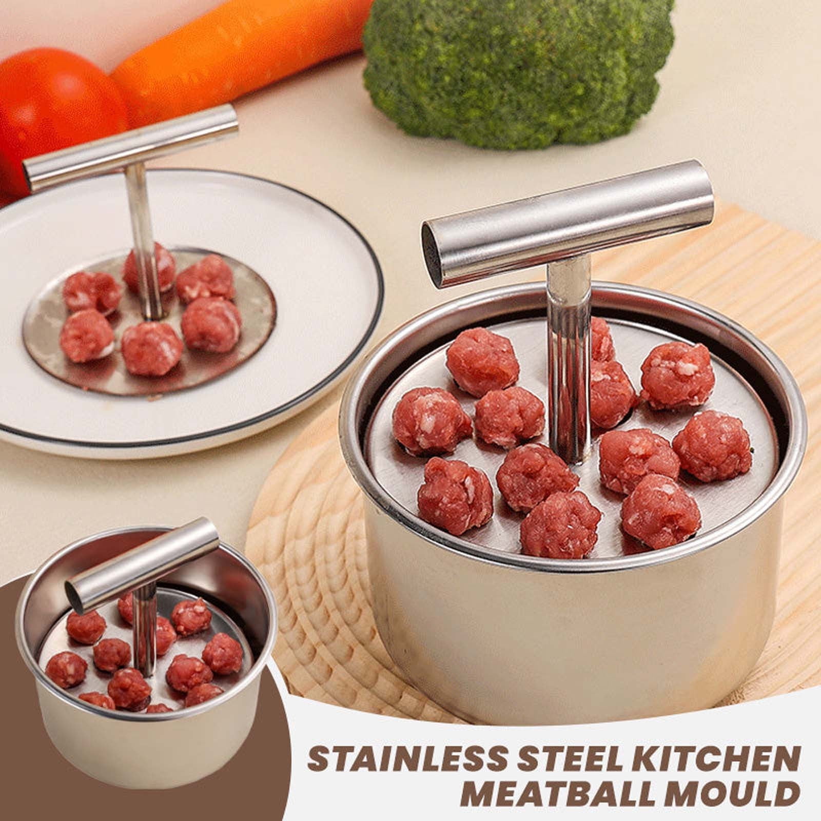 Onikri Food-Grade Meatball Maker Hand-Pressed Sushi Fish Ball & Meatball Press Tool Compact Kitchen Gadget For Home Use 5.51×5.51×3.35