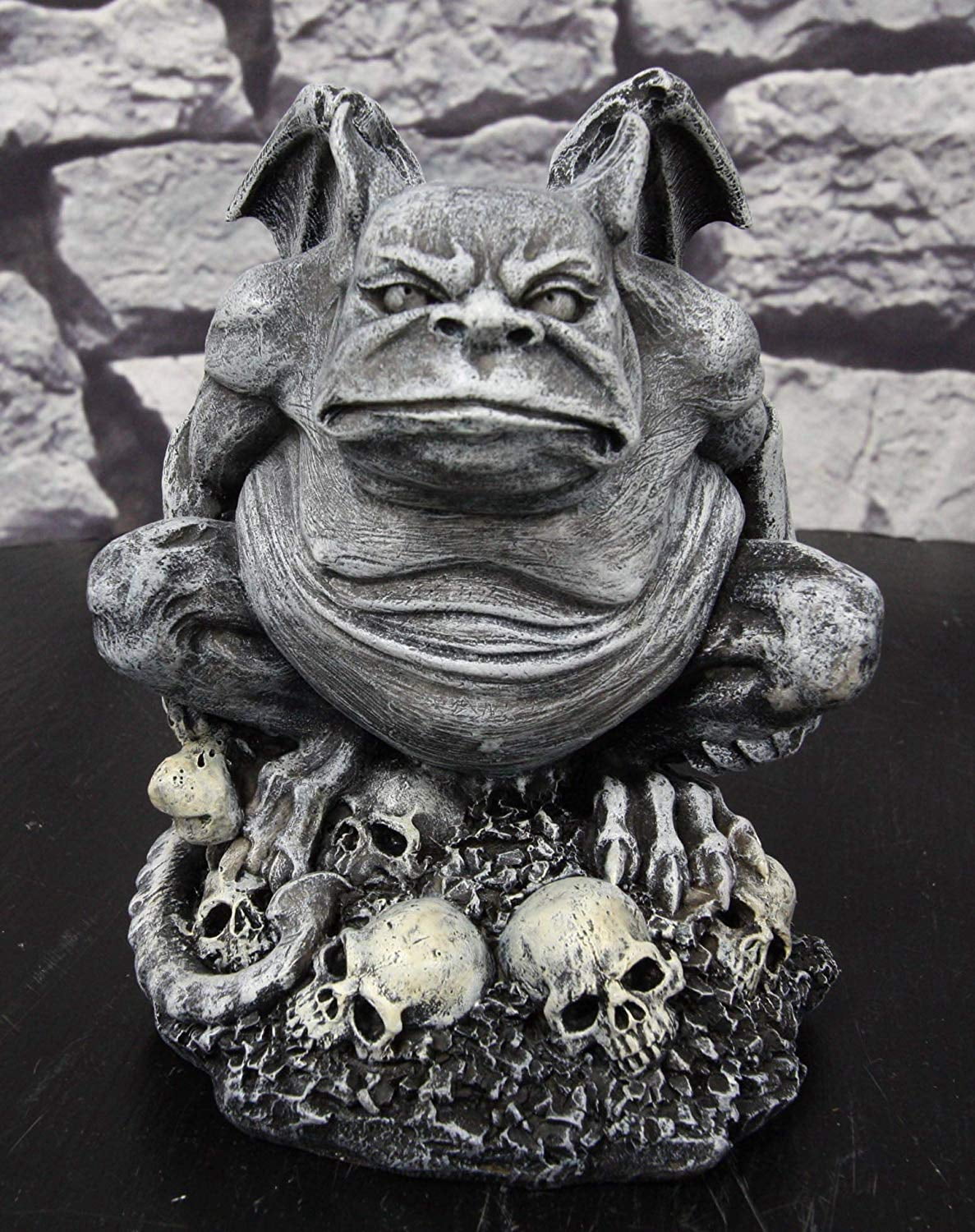 Ossuary Winged Toad Troll Gargoyle Standing On A Bed Of Skulls Statue 6 ...