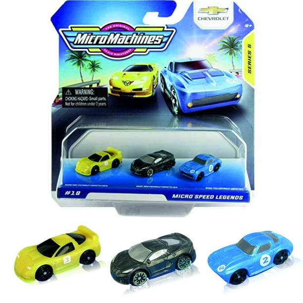 Micro Machines Toy Cars Starter Pack, Officially Licensed Chevrolet ...