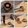 1 set DIY Letter Scrapbook Brass Wax Seal Stamps and Wood Handle sets ...