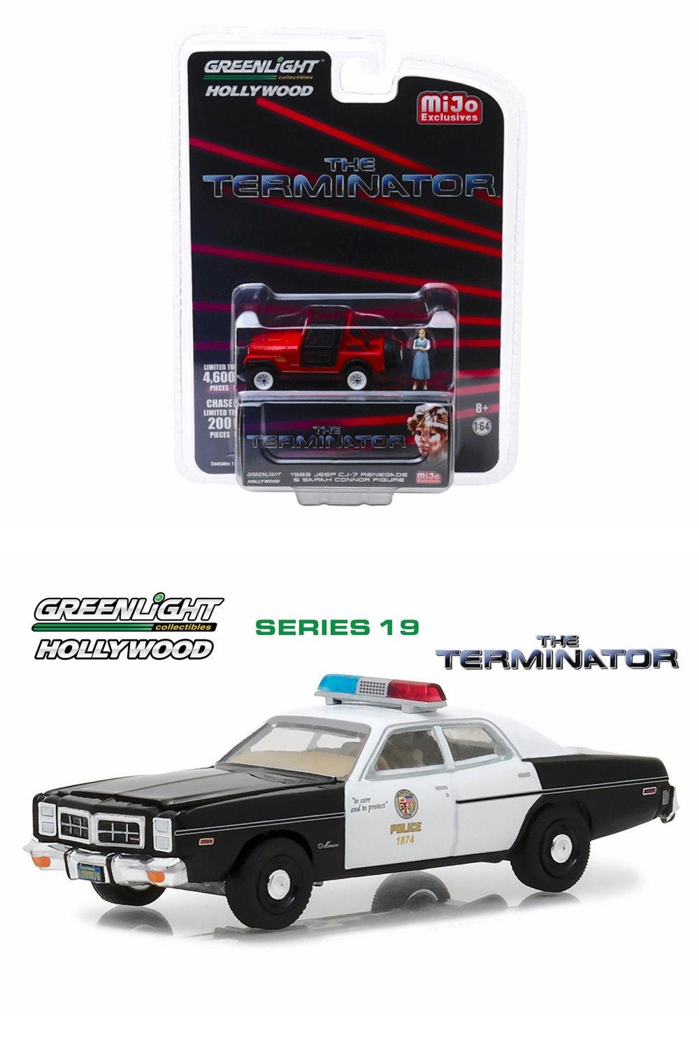 Terminator Diecast Toy Car Package - Two 1/64 Scale Diecast Model Cars ...