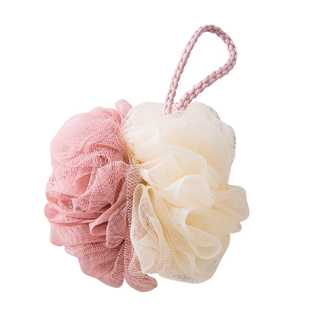 1Pc Bath Shower Sponge Loofahs Mesh Pouf Shower Ball,pink - Walmart.com