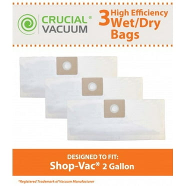 Vacuum Bags for Shop-Vac Type B 90668 906-68-00 2 Gallon Vacuum 24-Pack ...