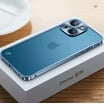 Aluminum Metal Bumper Frame iPhone 13 Mini Case (Black) Matte Clear ...