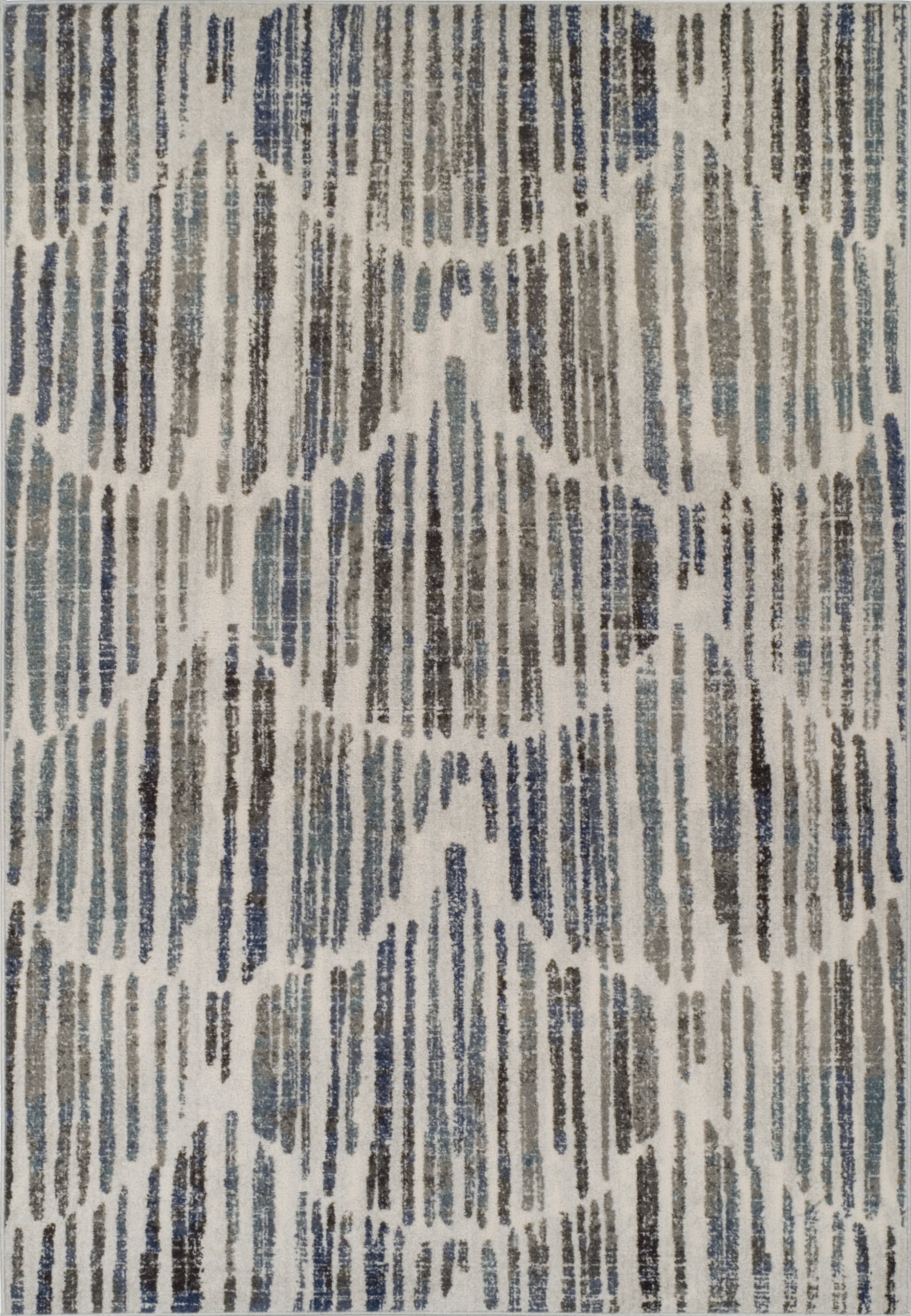 Addison Ellis Striped Scallop Blue Shades Area Rug - Walmart.com