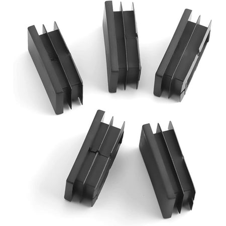 20mm x 40mm Rectangle PP Tubing End Cap Steel Furniture Pipe Tube Cover ...